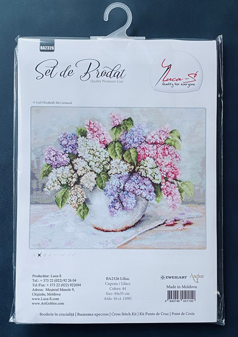 Luca-s / BA2326 Lilacs © Gail Elizabeth Mccormack / Cross - Etsy