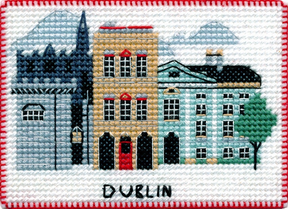 OVEN / 1061 Dublin, the Capitals of the World, Magnet / Cross Stitch ...