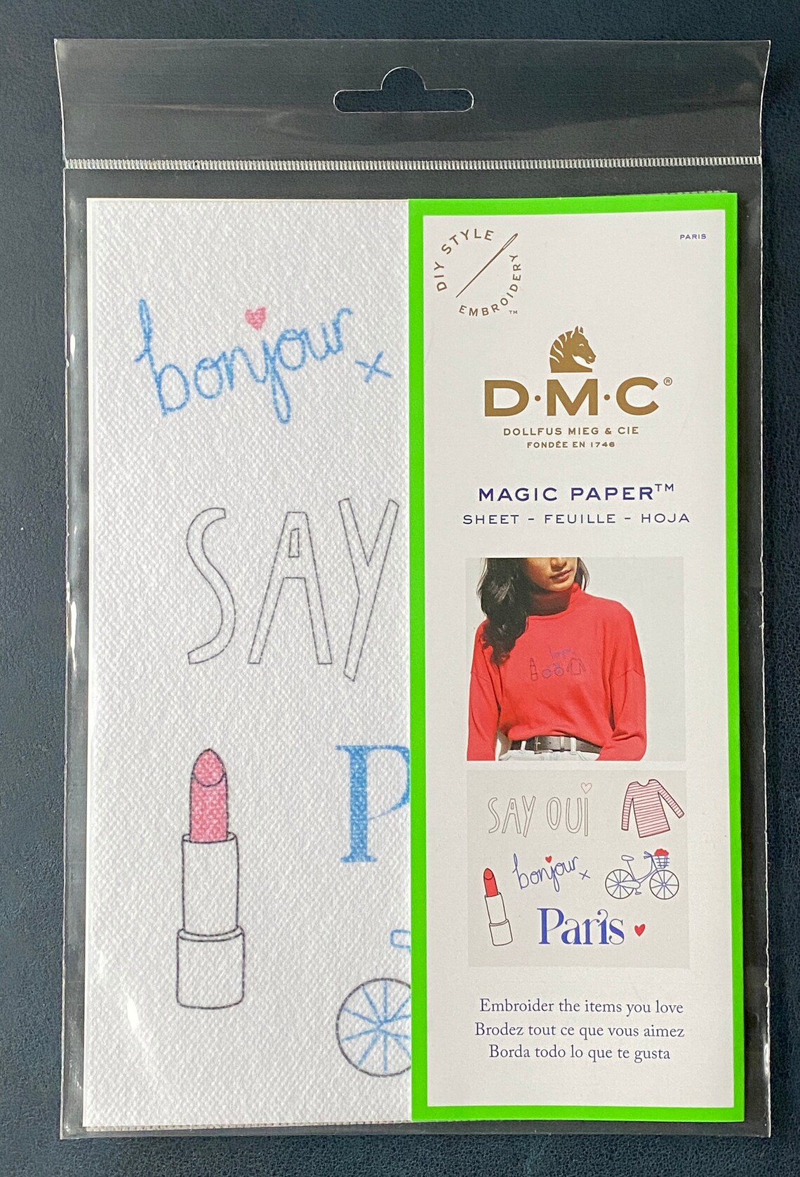 DMC / MAGIC PAPER French Collection in Traditional Embroidery - Etsy