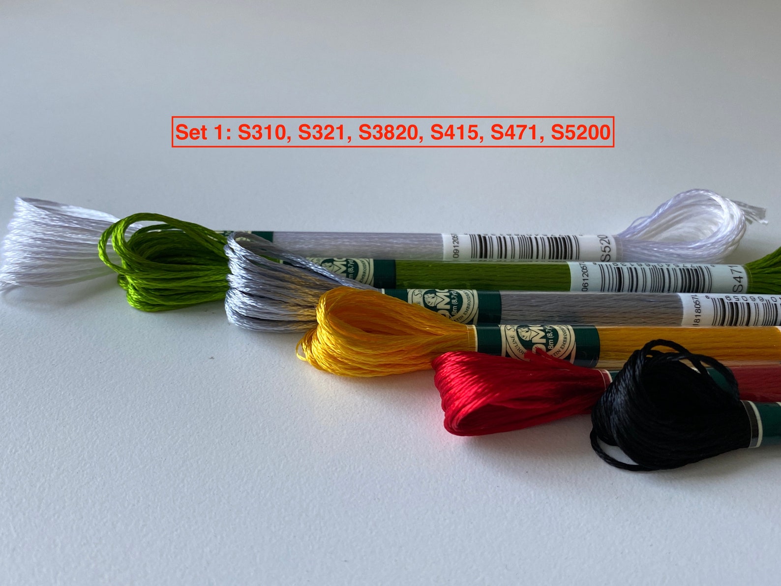 DMC 1008F Satin Thread / 6 or 8 Skeins of DMC Satin in a Set | Etsy