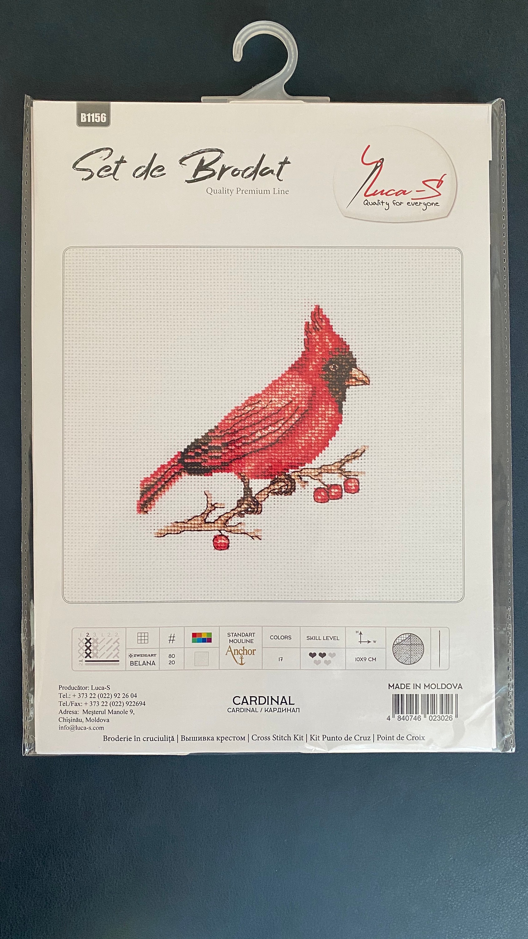 Luca-s / B1156 Cardinal 10x9cm / Cross Stitch Kit - Etsy