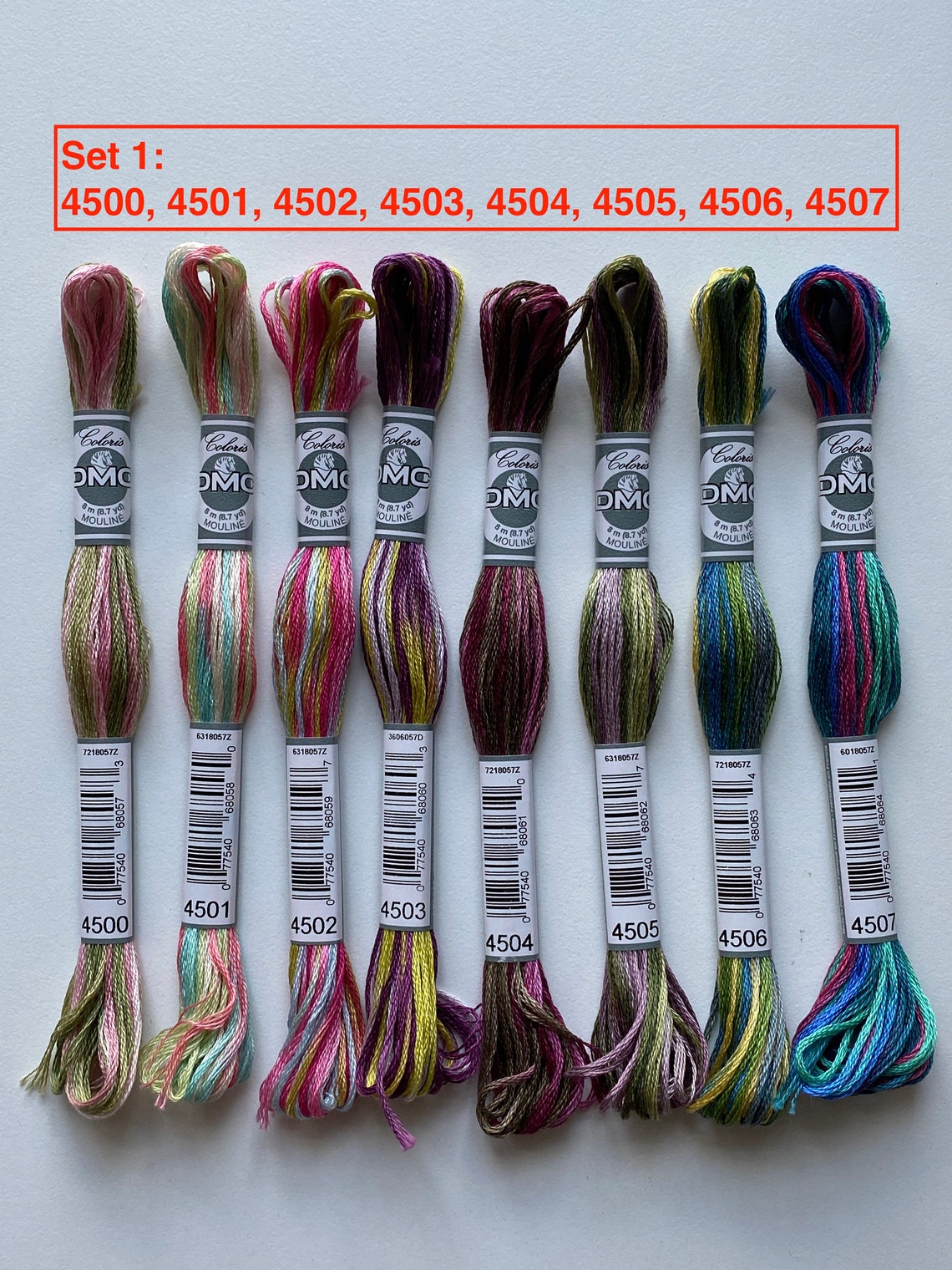 DMC 517 Coloris Thread / 8 Skeins of DMC Coloris 24 Colors | Etsy