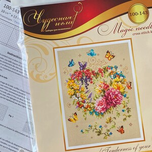 Magic Needle / 100-143 Tenderness of Your Heart 26x34 Cm / Cross Stitch ...