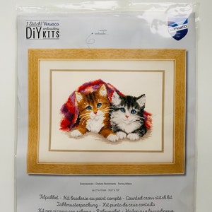 Vervaco / PN-0145022 Purring Kittens / Cross Stitch Kit - Etsy