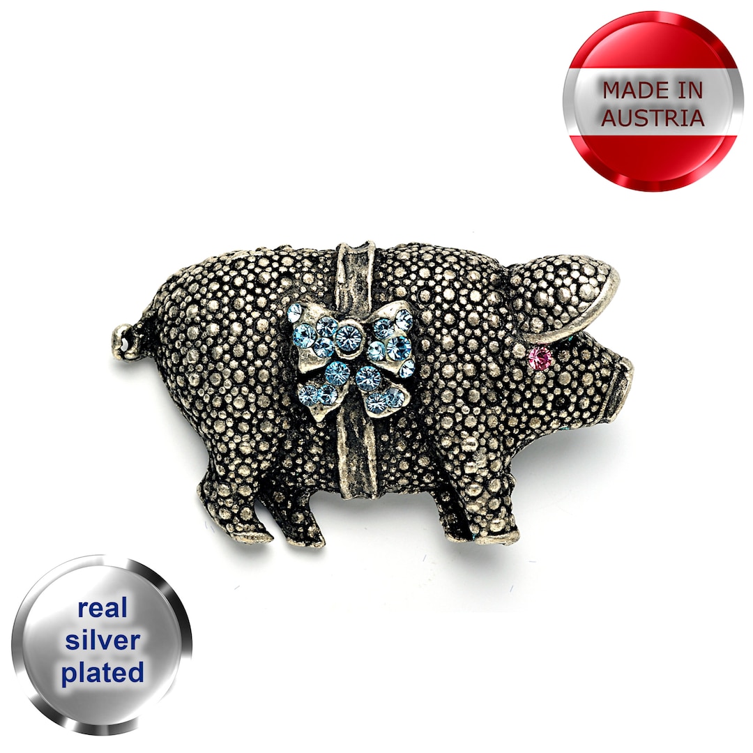 Lucky Pig Brooch 1838-1 ___/ New Year's Eve New Year's Day New Year's ...