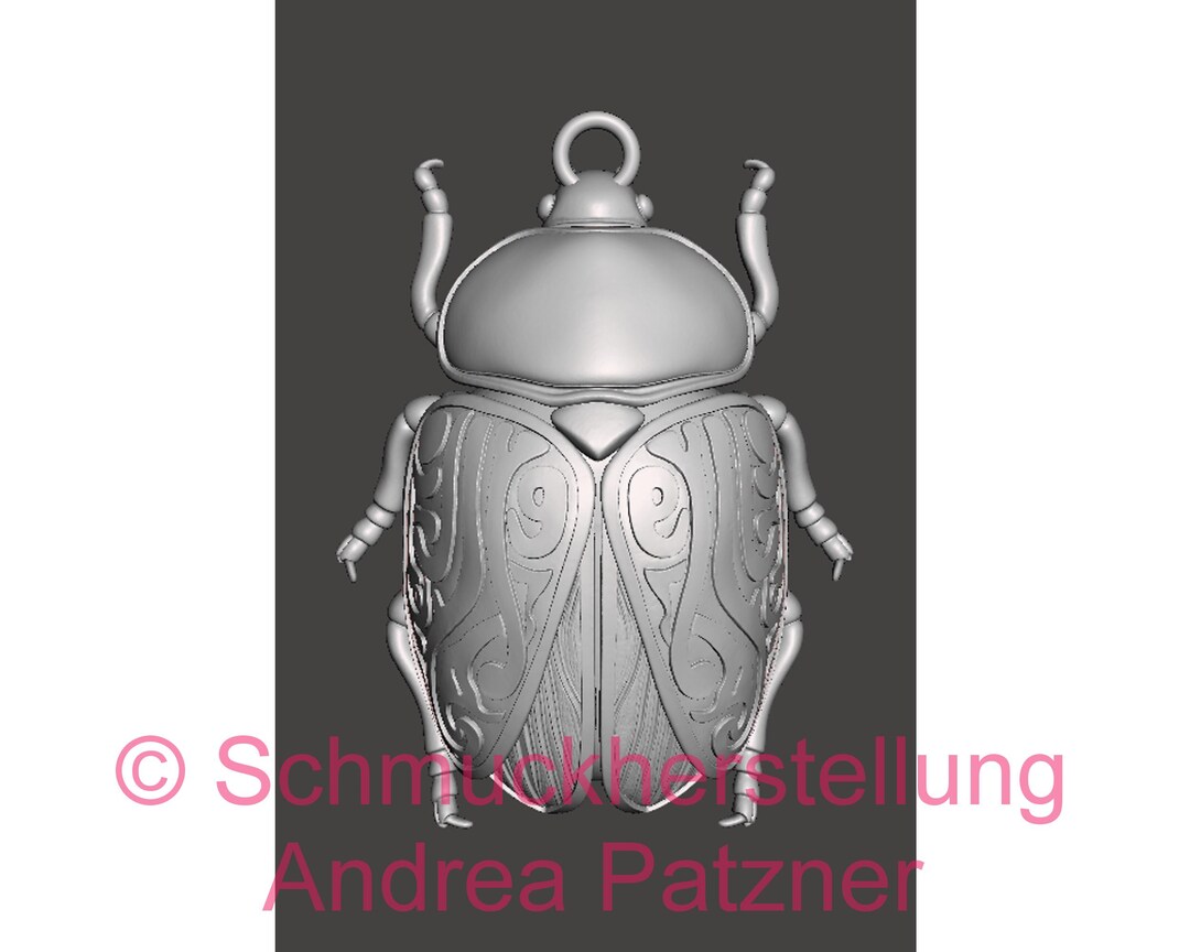 3D File Scarab // STL // Commercial License // Skarabäus 1 - Etsy