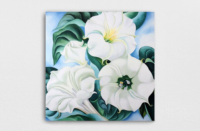 Georgia O'Keeffe flowers Georgia O'Keeffe art | Etsy