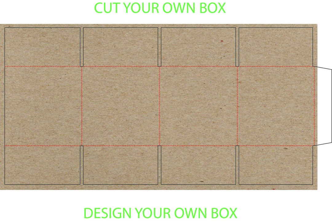 8x 8x 8 Box Dielines RSC Shipper - Etsy