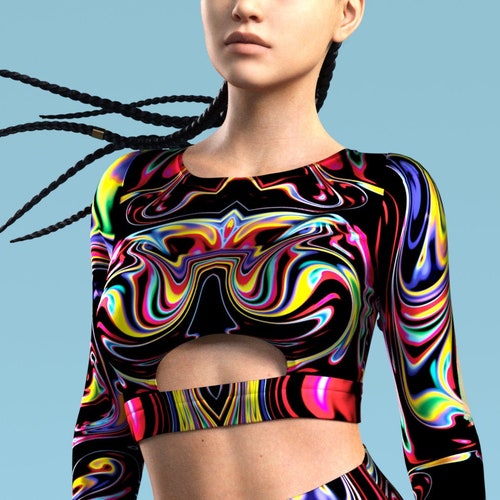Festival Women Set Sexy Outfit Rave Wear Rave Top Rave Etsy