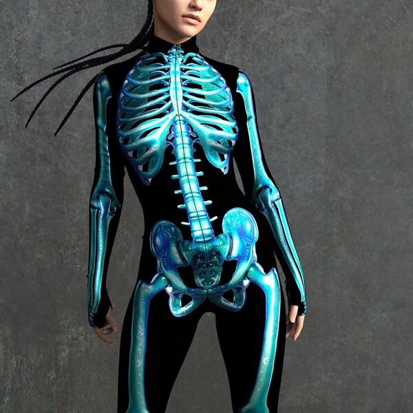 Blue Skeleton - Etsy