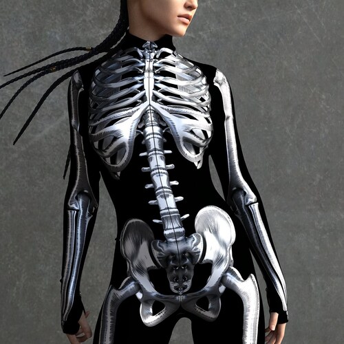Adult Skeleton Costume Sexy Halloween Costume For Women Etsy