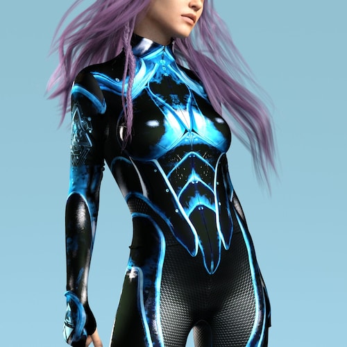 Sexy Cosplay Bodysuit Cyberpunk Clothing Spider Woman Etsy