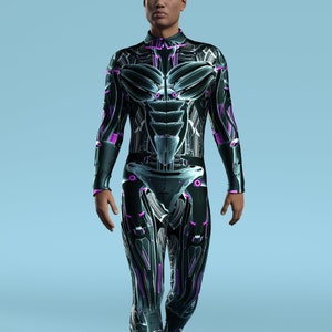 Robot Costume Men, Droid Costume Men, Festival Costumes for Men, Rave ...