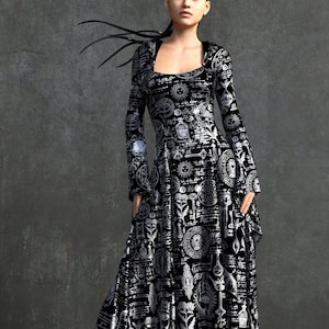 Occult Costume Women, Black Dress Women, Witch Dress Women, Halloween ...