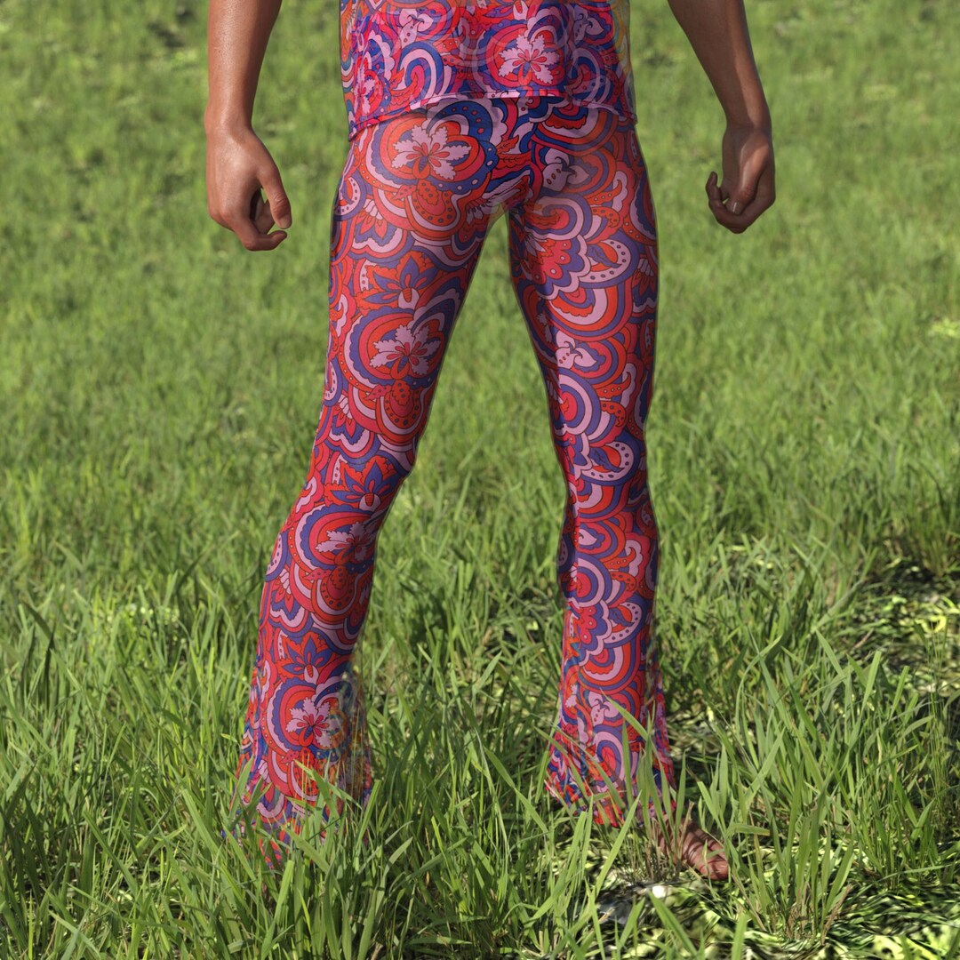 Psychedelic Hippie Pants, Bohemian Hippie Mesh Pants, Festival Disco ...