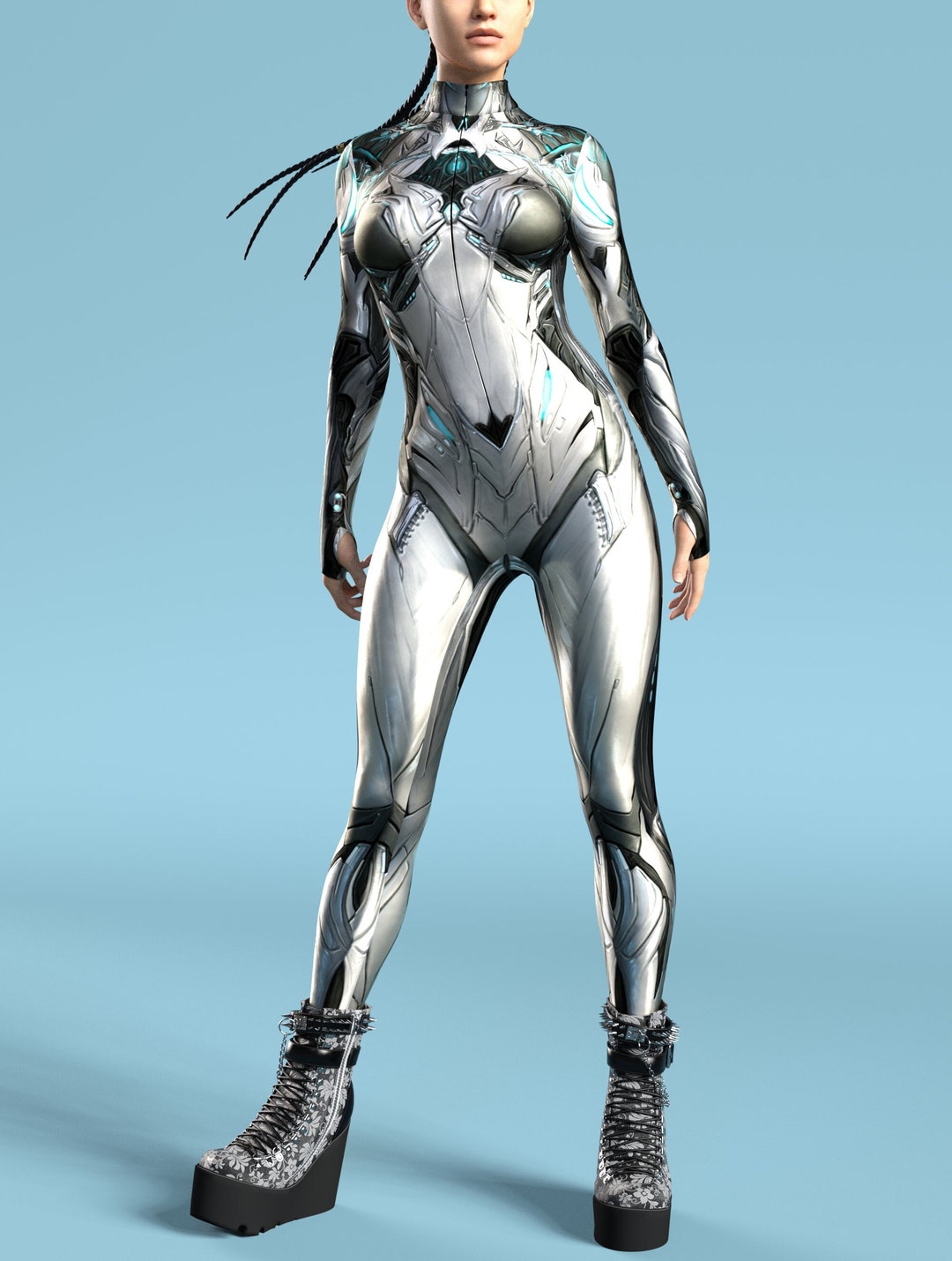 Droid Costume Women, Cyborg Costume Women, Cyber Costume, Festival ...