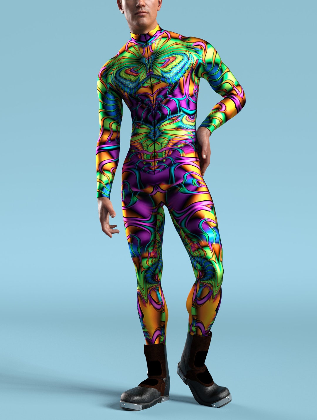 Male Bodysuit, Rave Bodysuit Men, Music Festival Costume, Male Costume ...