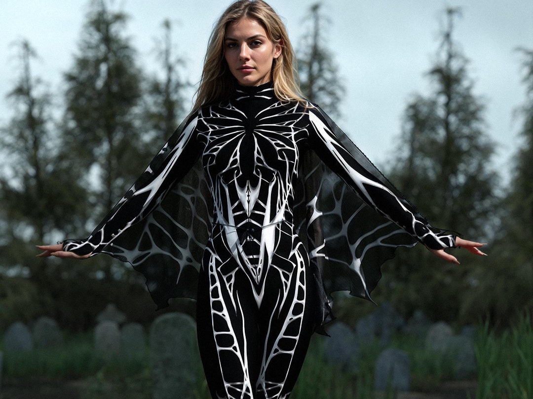 Halloween Spider Costume Set, Womens Halloween Outfit, Halloween Set ...