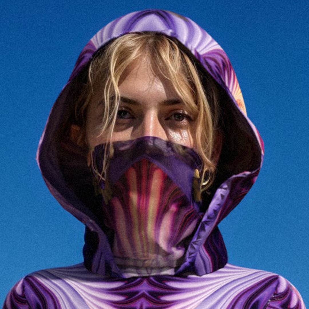 Rave Hood Woman, Performance Disco Hood, Rave Short Sleeve Romper ...