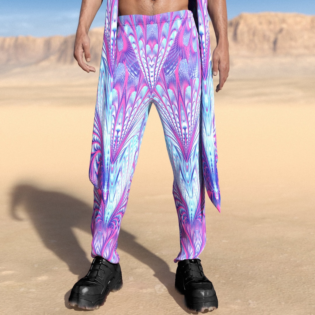 Male Rave Pants, Rave Outfit Men, Festival Pants Men, Festival Outfit ...