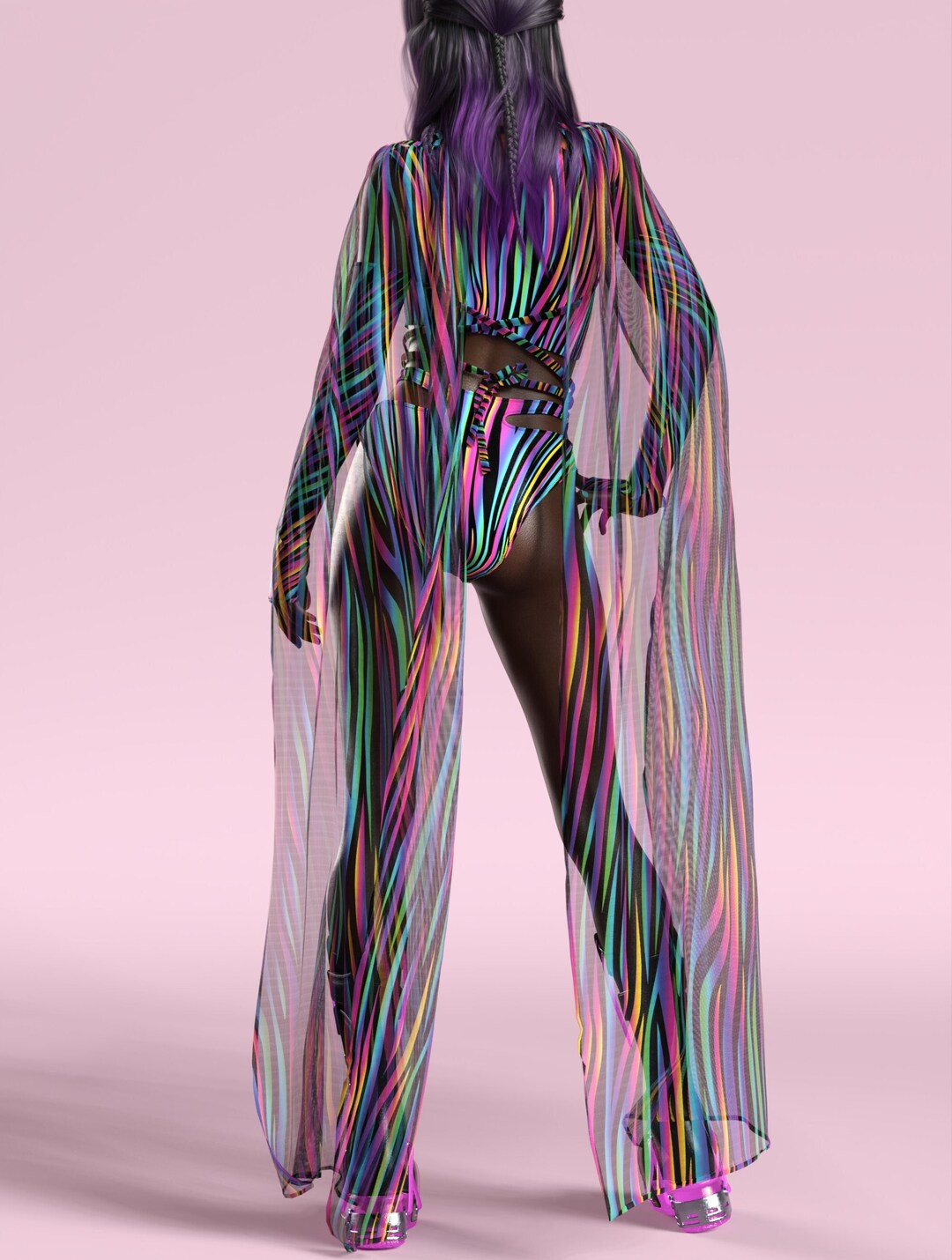 Colorful Pride Wings, Pride Wings, Festival Wings, Rainbow Pride Wings ...