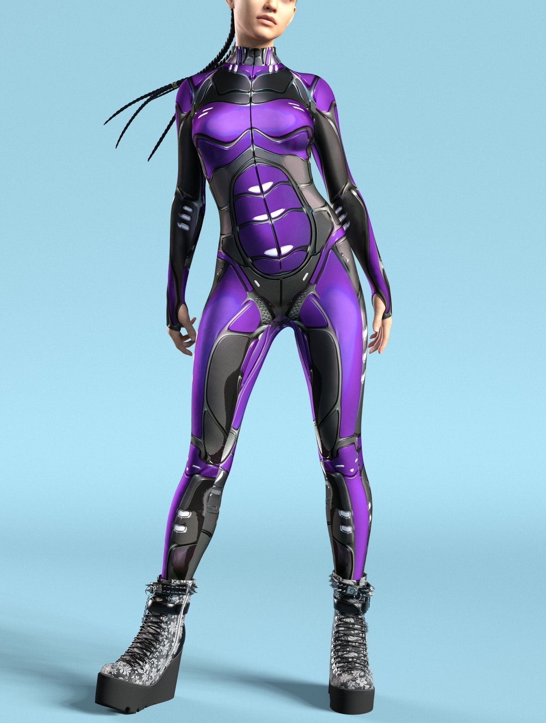 Cyborg Costume Women Armour Costume Women Rave Bodysuit Festival Costumes Rave Costume Women