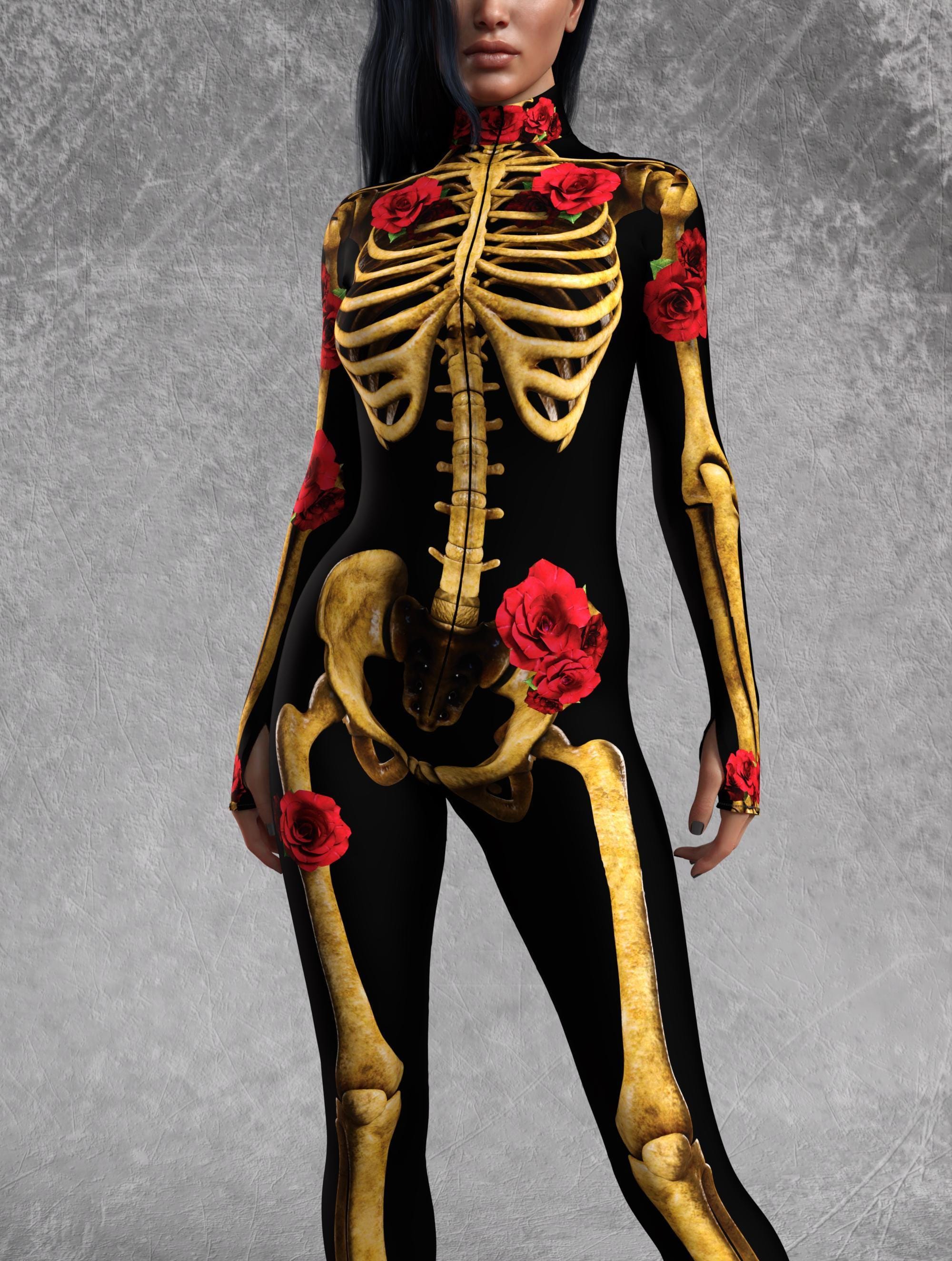Ladies Skeleton Bodysuit