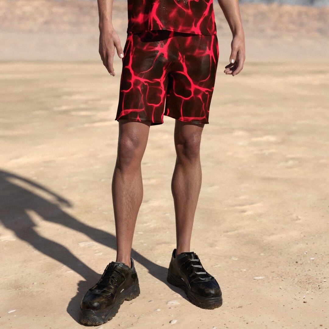 Men's Rave Shorts, Trippy Shorts, Party Shorts, Festival Outfit Men ...