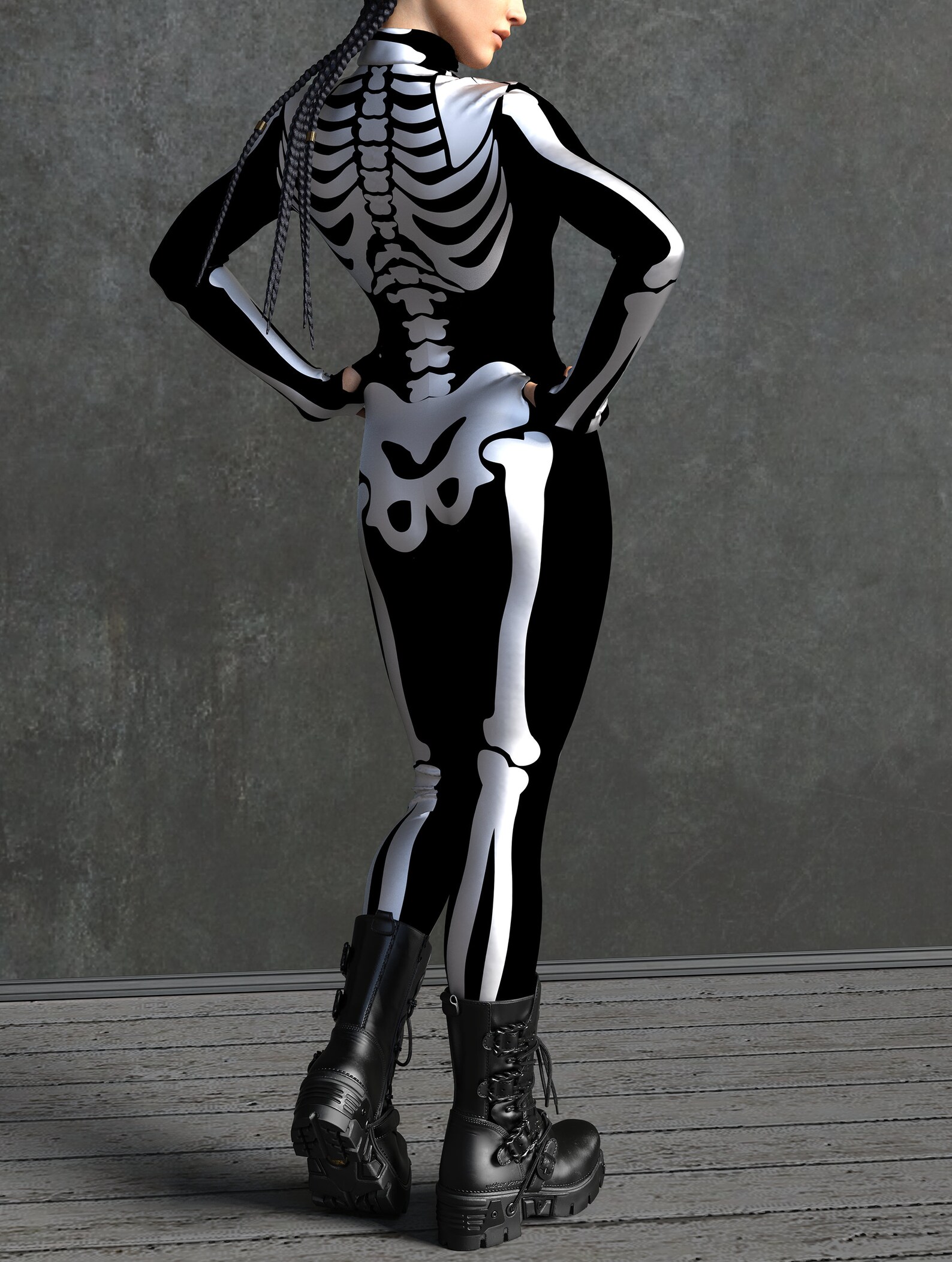 Skeleton Bodysuit Skeleton Costume Women Skeleton Costume - Etsy