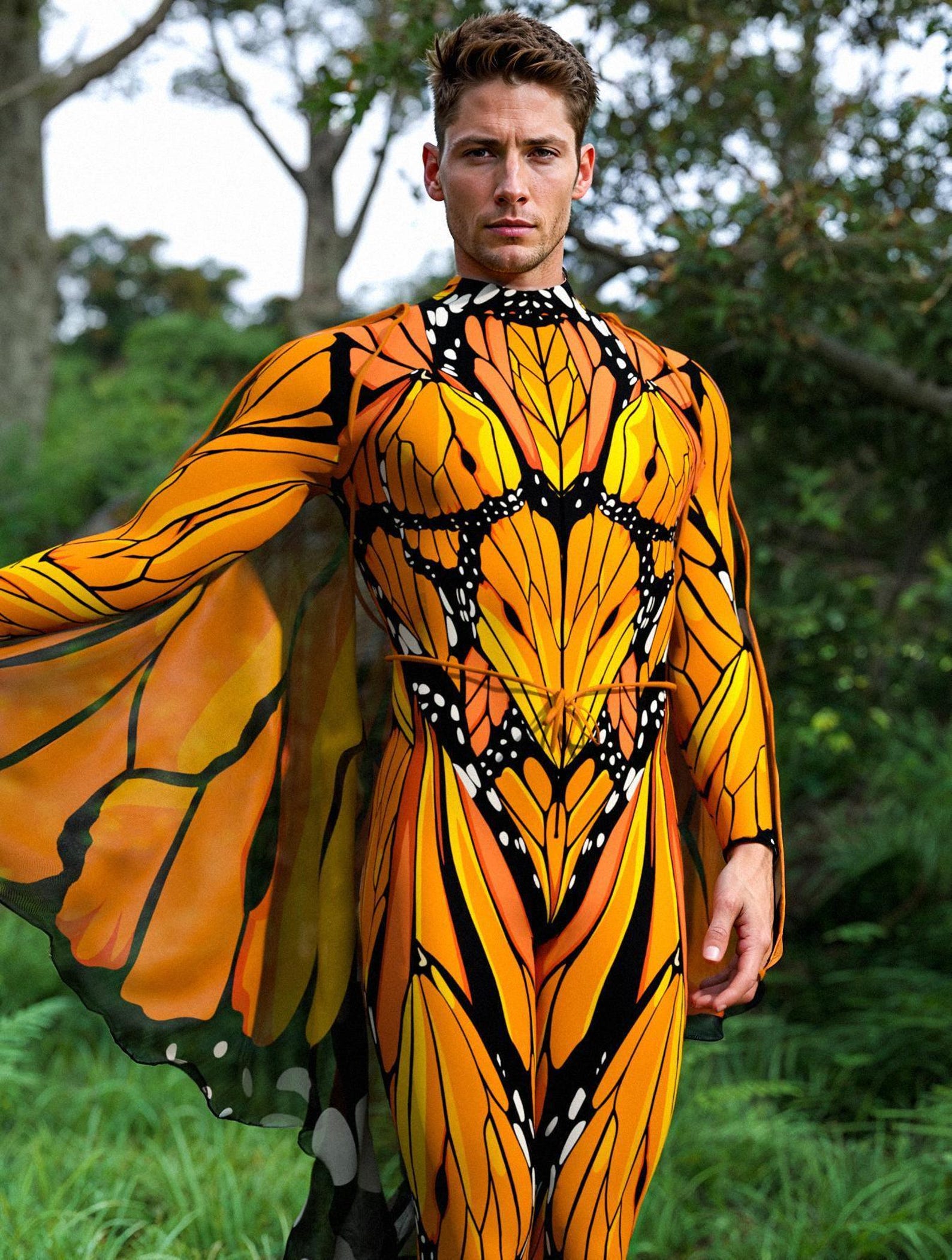 Butterfly Wings Bodysuit: UV Reactive Halloween Costume Set - Etsy