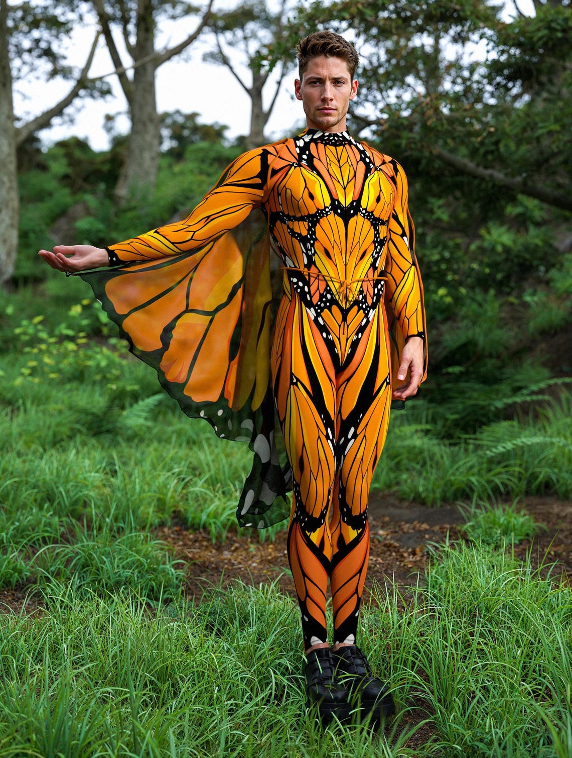 Butterfly Wings Bodysuit: UV Reactive Halloween Costume Set - Etsy