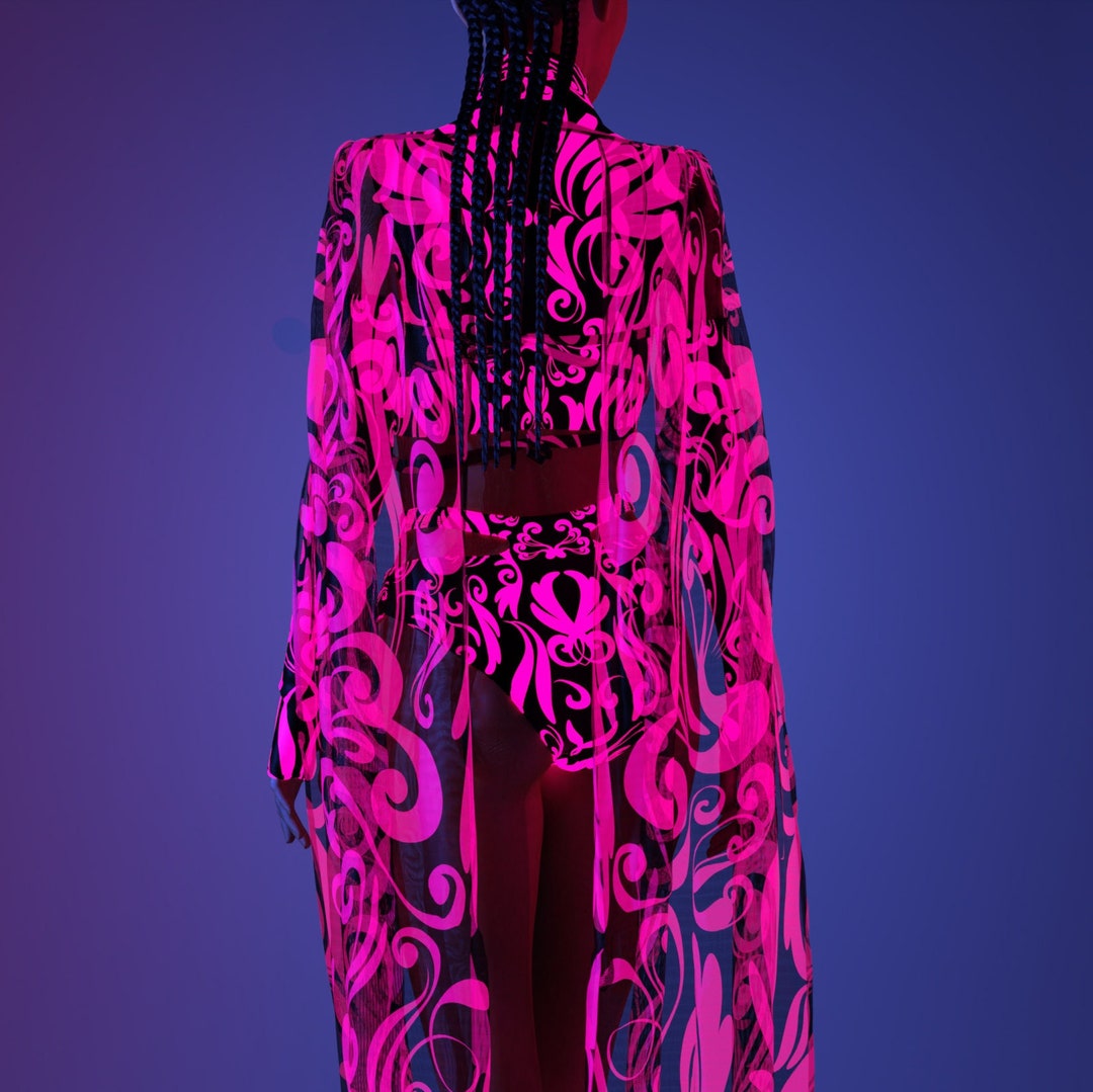 Rave Dancer Wings, Festival Black Wings, Transparent Angels Wings, Neon ...