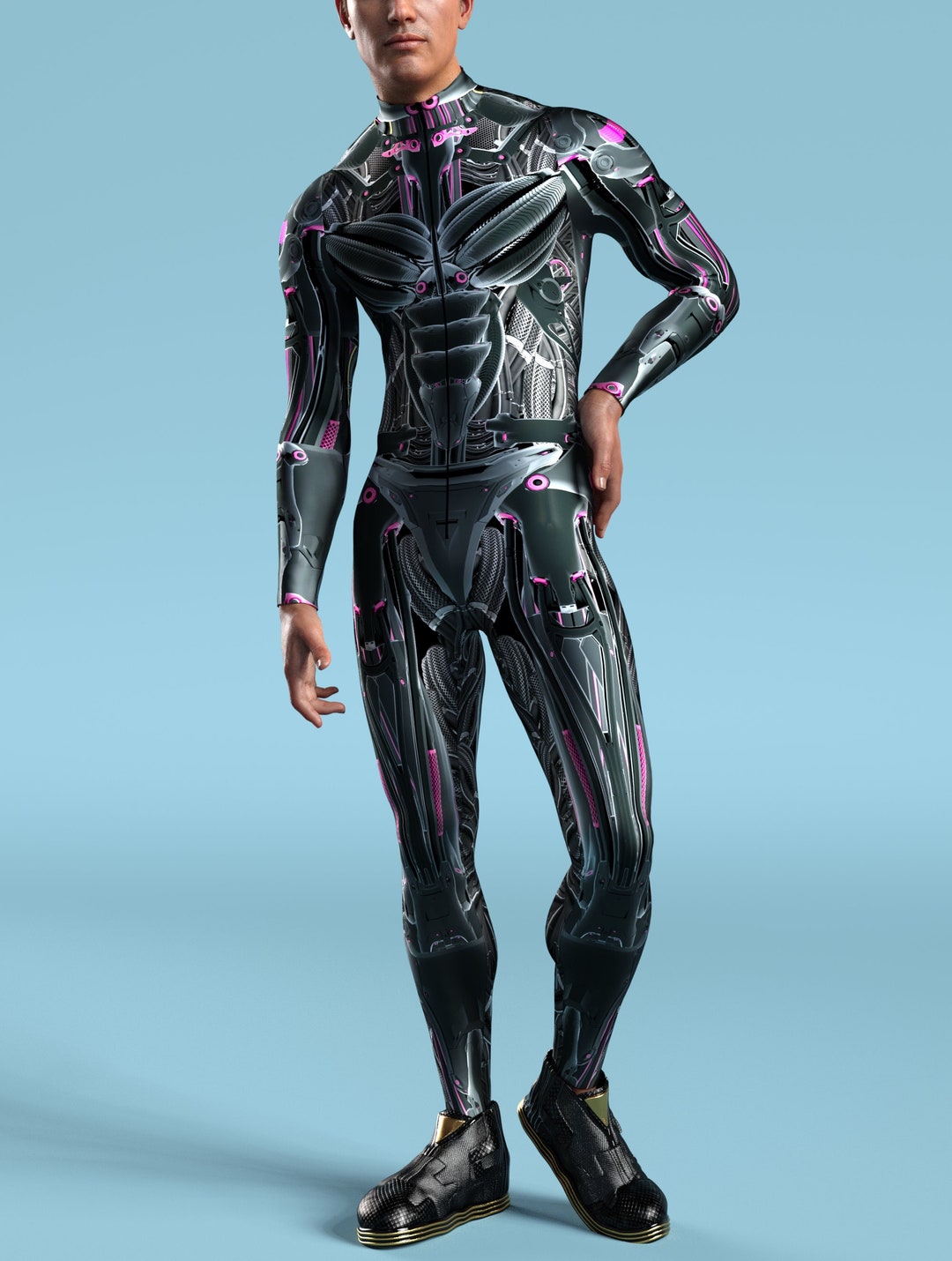 Robot Costume Men, Droid Costume Men, Festival Costumes for Men, Rave ...