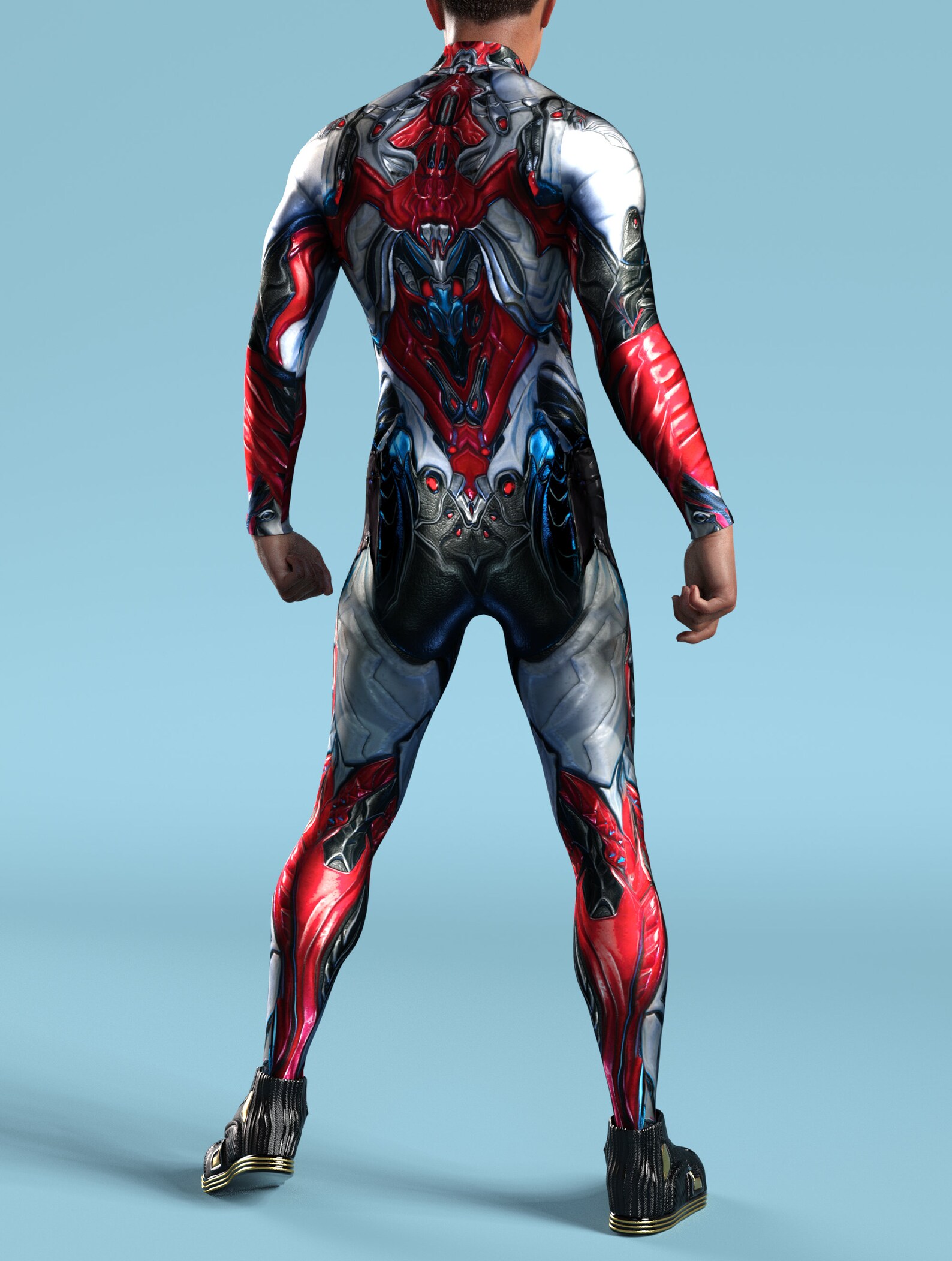 Red Cyber Costumes Men Armour Costume Men Robot Festival - Etsy