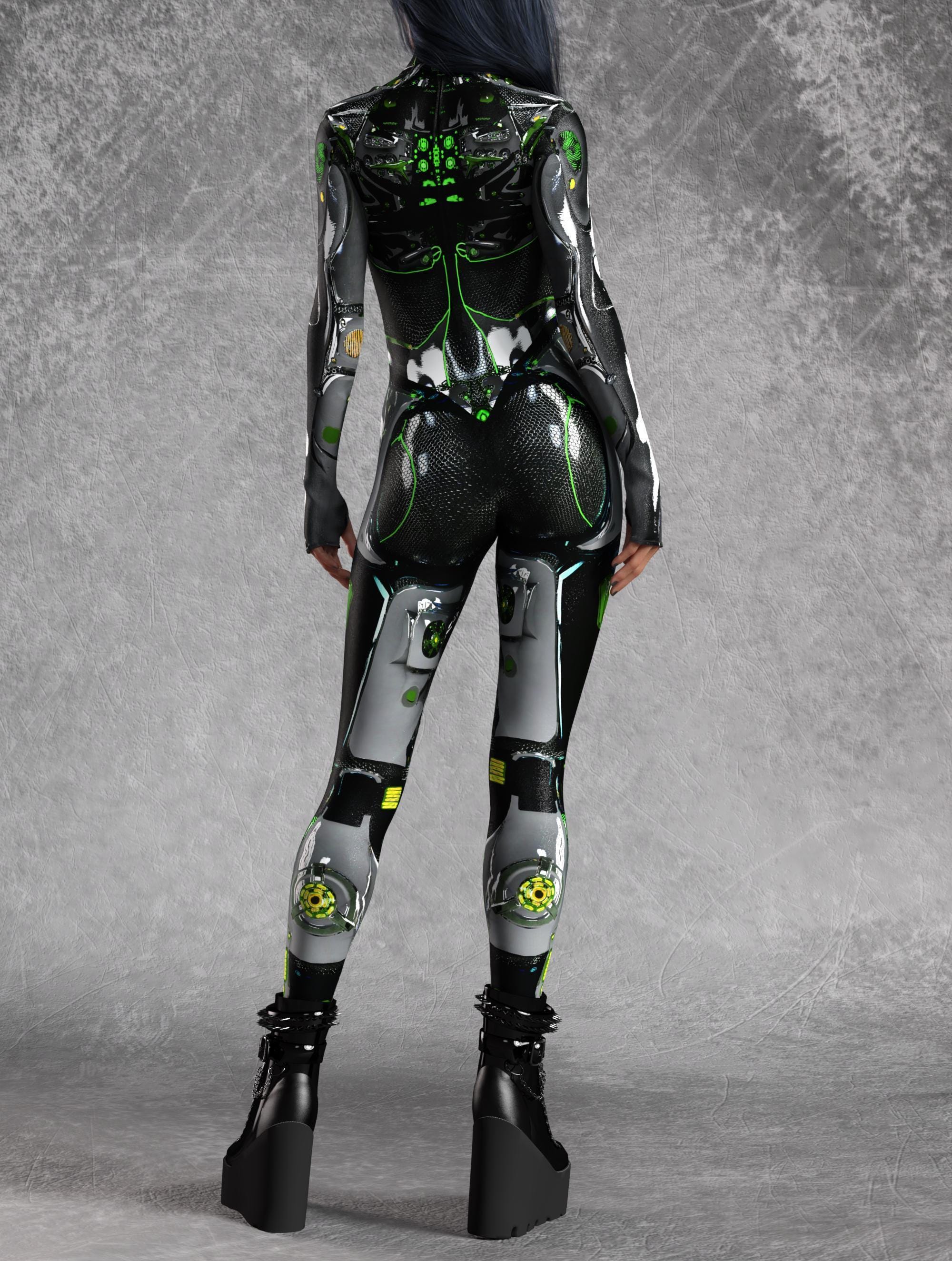 Cyborg Bodysuit: Women's Rave Festival Costume, Droid Cosplay - Etsy