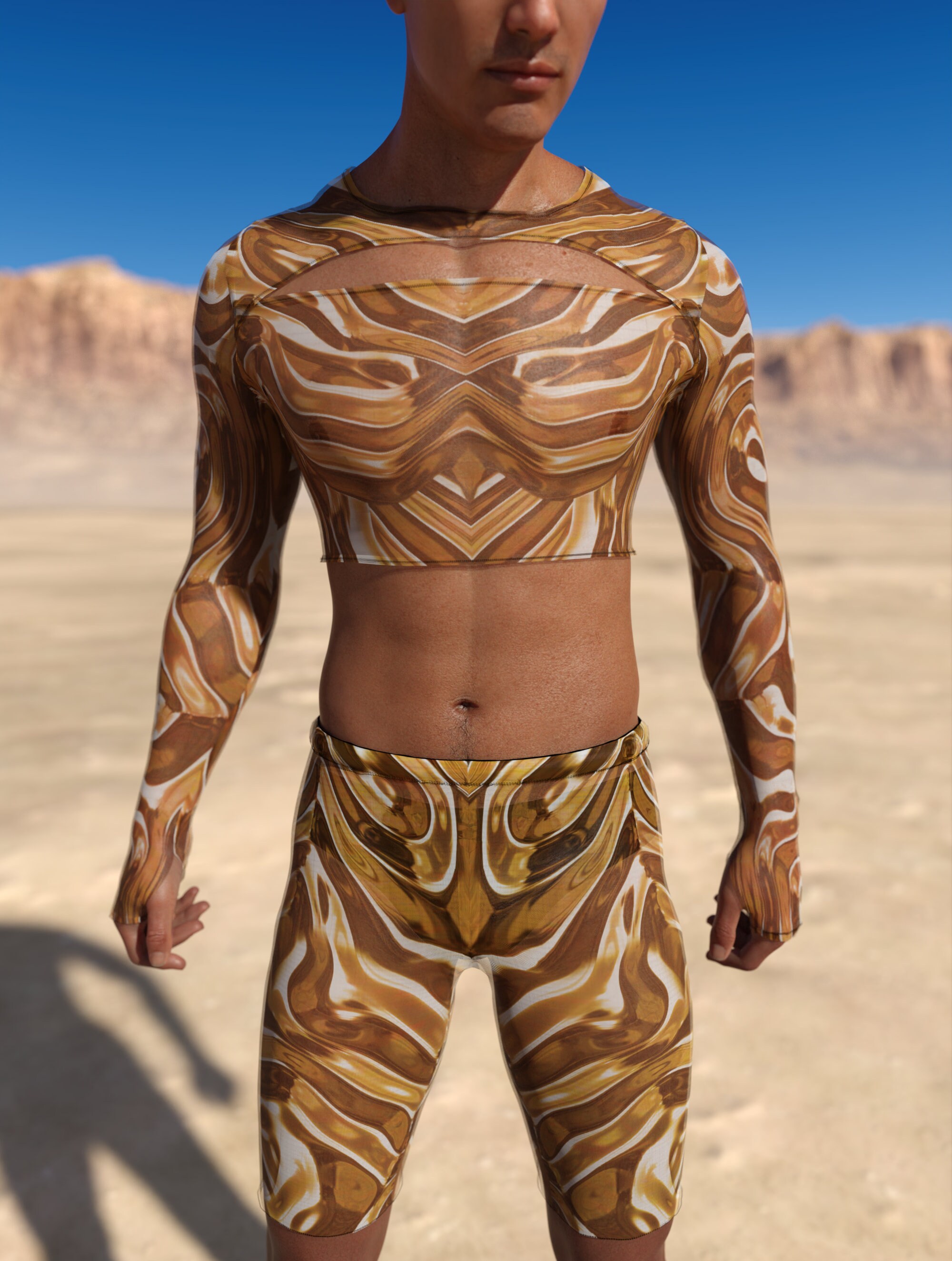 Male Mesh Top, Rave Bohemian Top, Festival Fashion Top, Rave ...