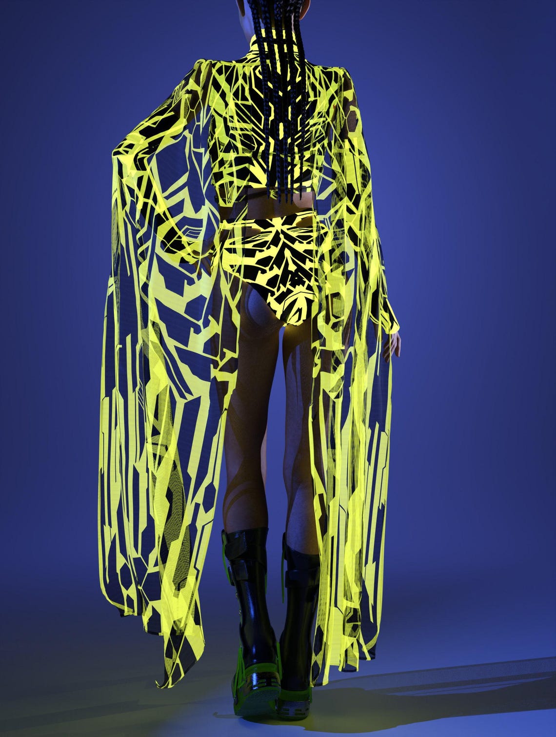 Rave Dancer Wings, Festival Disco Wings, Transparent Angels Wings, Neon ...