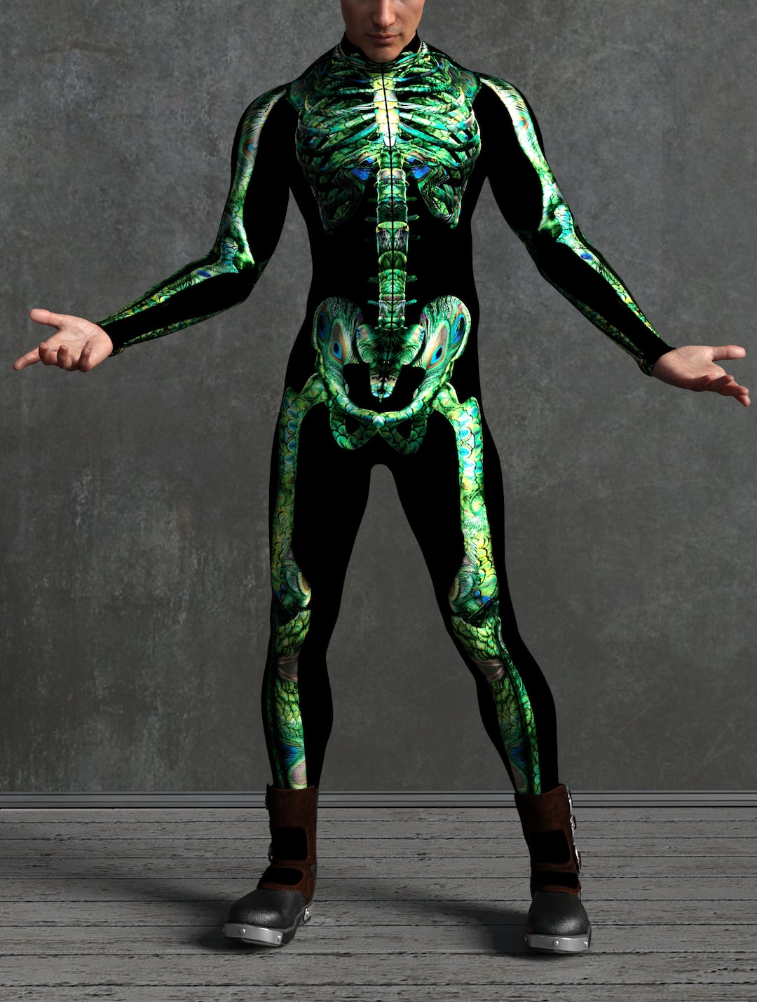 Skeleton Costume Men, Skeleton Halloween Costume Men, Halloween Costume ...