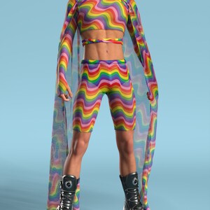Pride Set, Gay Set, LGBTQ Set, Festival Men Set, Rave Mesh Set, Burning ...
