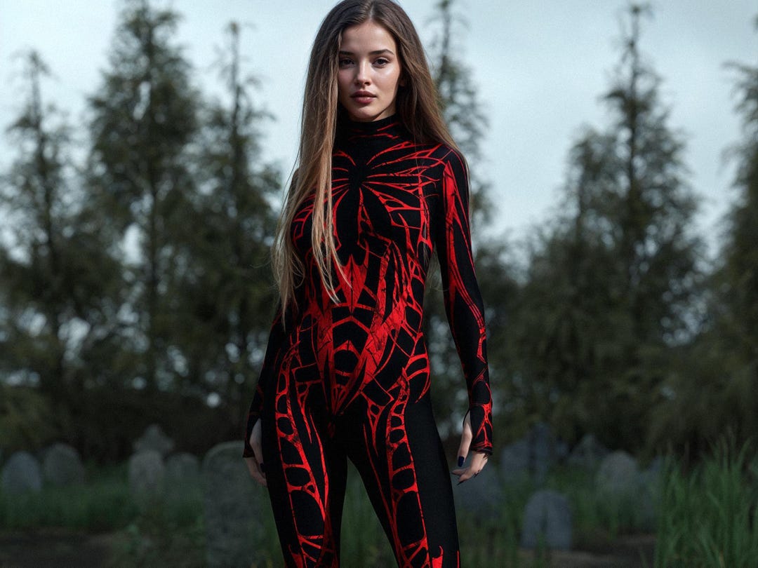 Spider Wings Halloween Costume Set: Mock Neck Outfit - Etsy