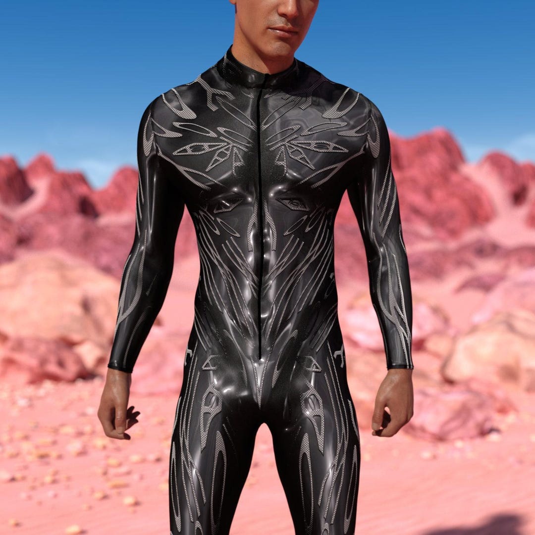 Corrupted Carbon Rave Costume: Futuristic Festival Outfit - Etsy