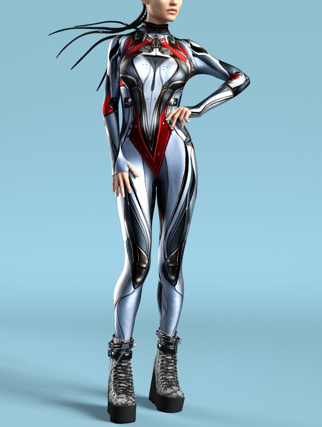 Robot Bodysuits, Armour Costumes Women, Rave Bodysuits, Festival ...