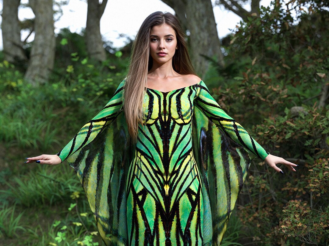 UV Reactive Butterfly Wing Dress: Off-shoulder Halloween Costume - Etsy