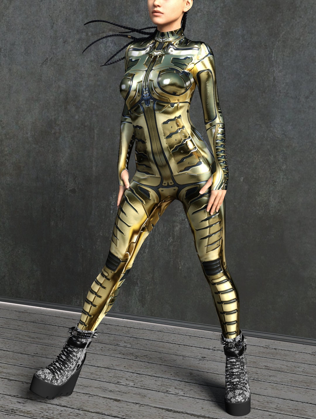 Golden Halloween Costume, Robot Costume Women, Armour Costume, Droid ...