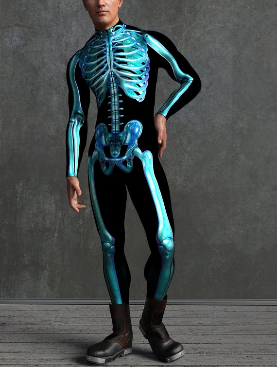 Skeleton Costume Halloween Costumes Mens Skeleton Costume - Etsy
