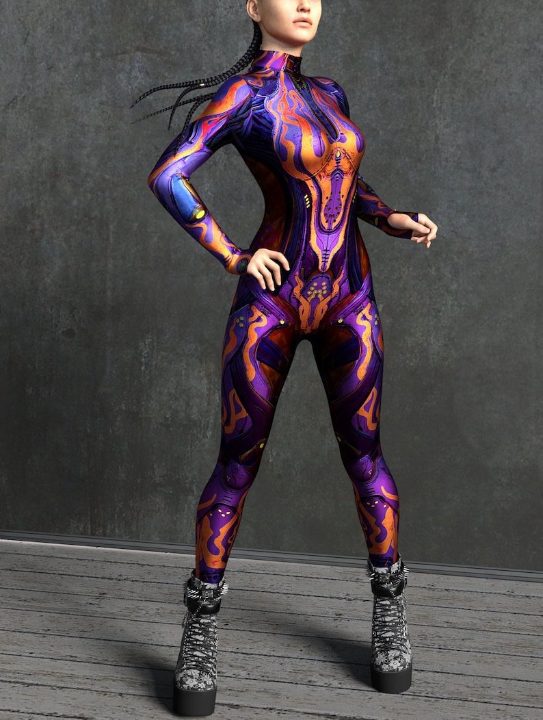 Cyborg Costume Women Robot Costume Women Alien Costume Etsy