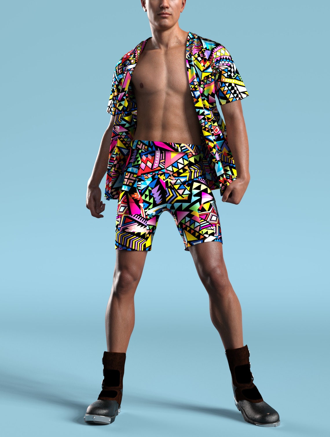 Men Festival Clothes Rave Clothing Men Festival Outfit Men - Etsy