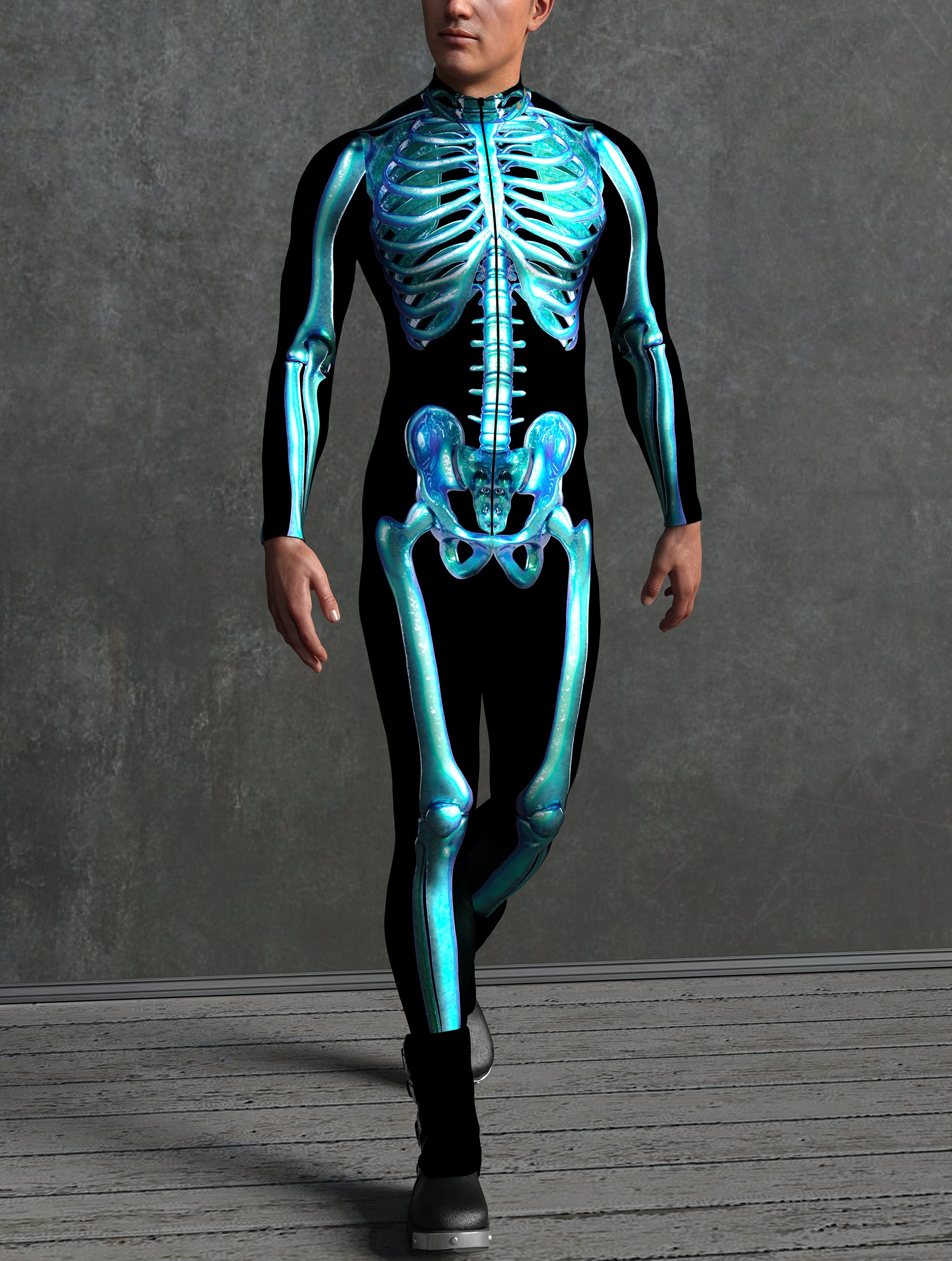 Skeleton Costume Halloween Costumes Mens Skeleton Costume - Etsy