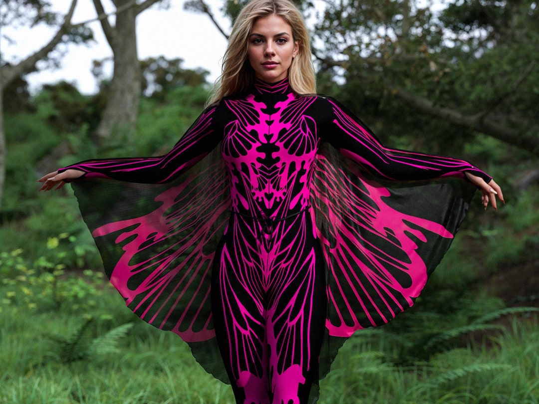 Sexy Party Set Women, Neon Rave Spider Costume Set, UV Light Festival ...