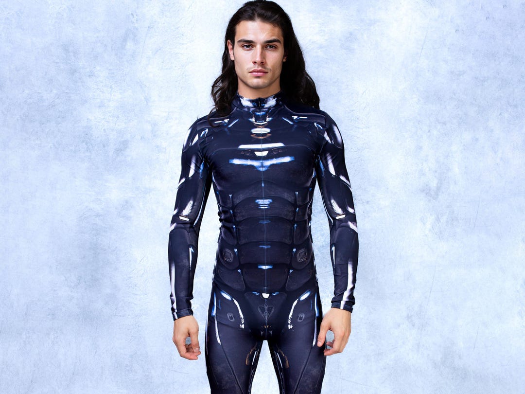 Leviathan Suit: Men's Robot Costume, Rave Bodysuit - Etsy